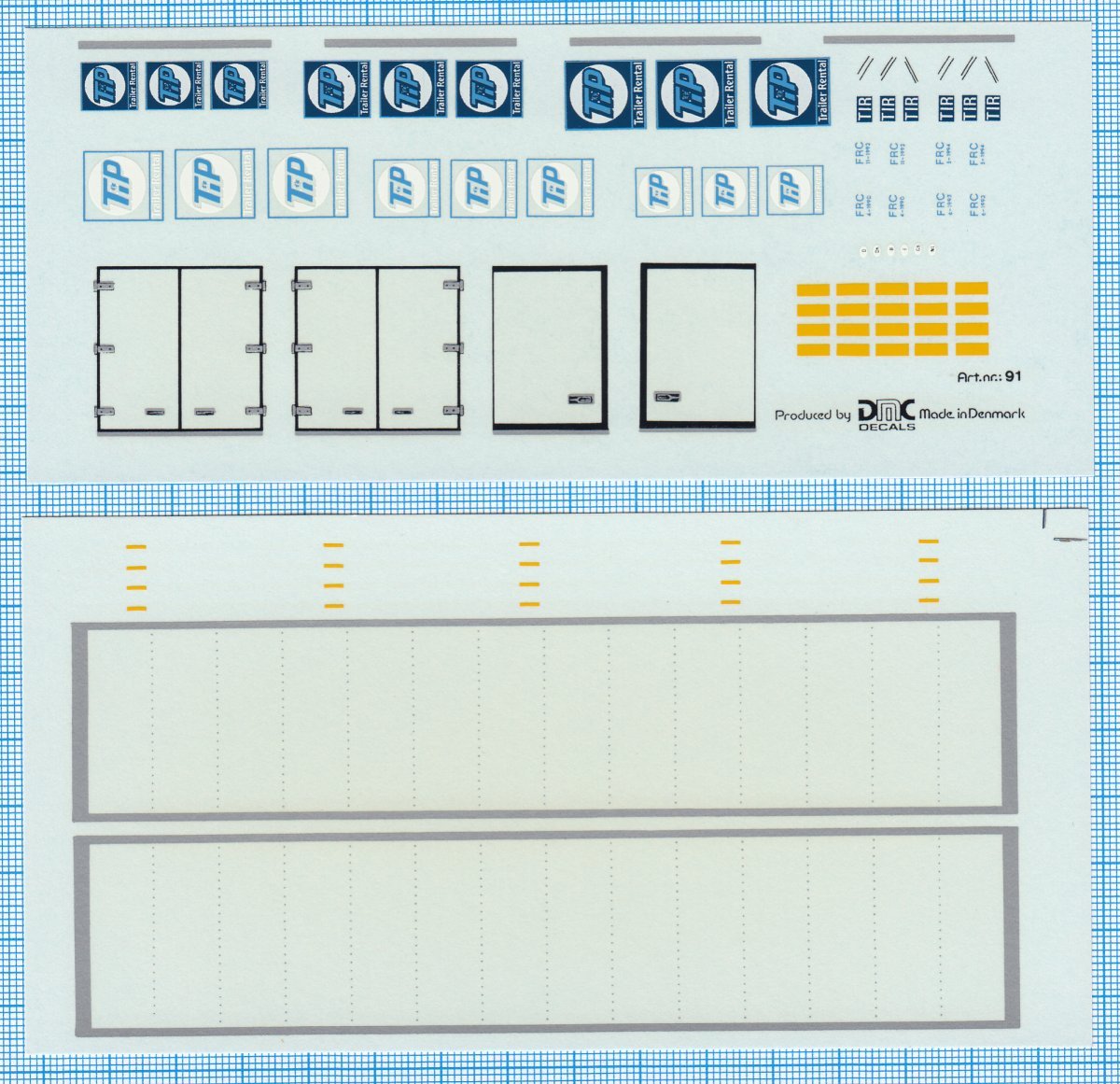 General Truck and Trailer - decals, skala 1/87 - Decals, skala 1/87 ...