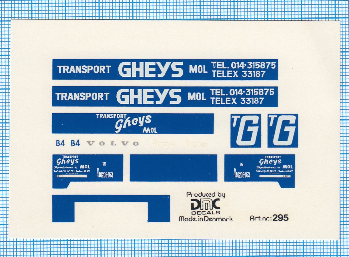TRANSPORT GHEYS MOL - decals, skala 1/87 - Decals, skala 1/87 ...