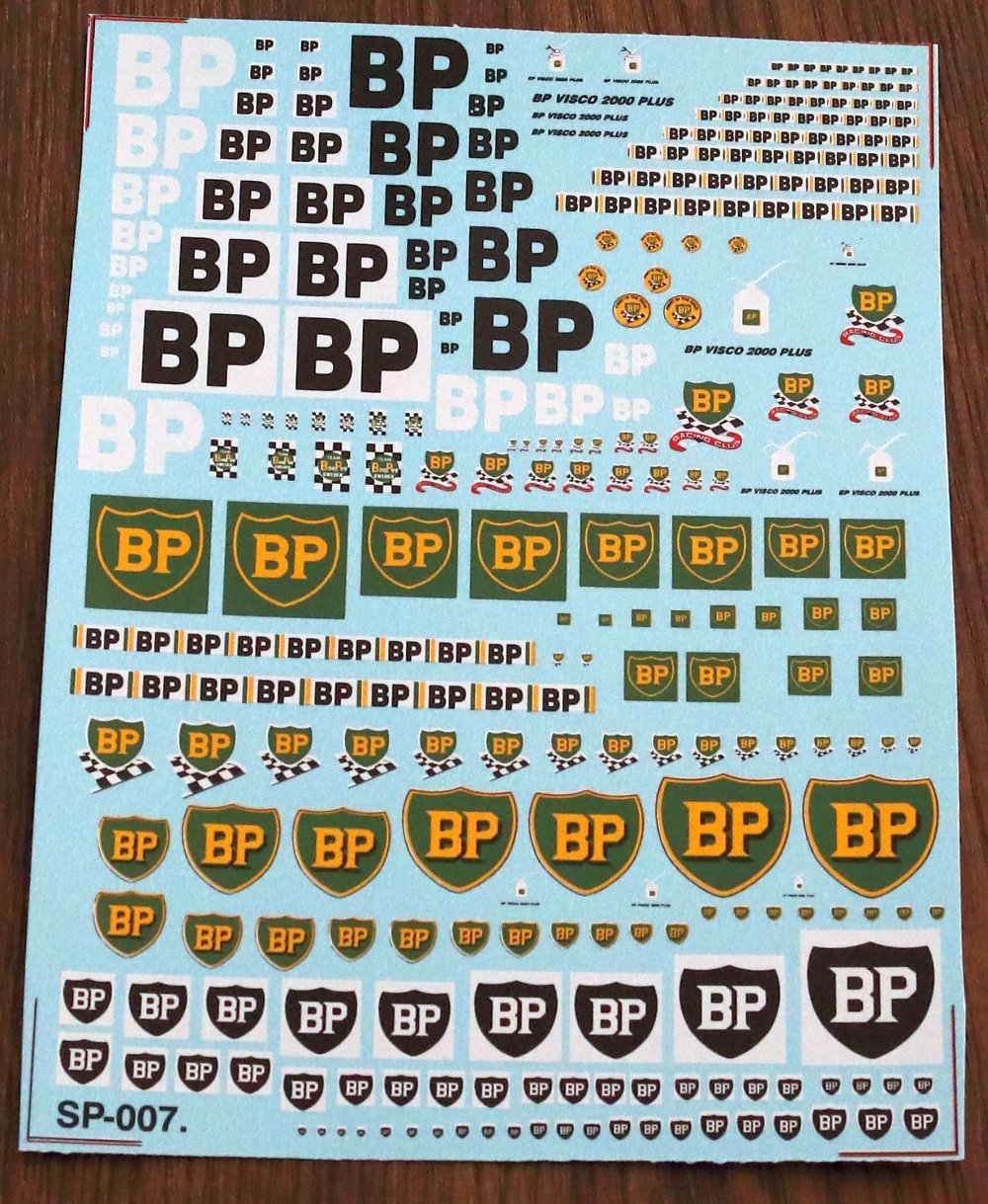 BP (old style) - decals - Decals, diverse størrelser - Modelskibet.dk