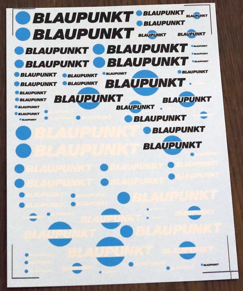 Blaupunkt - decals - Decals, diverse størrelser - Modelskibet.dk