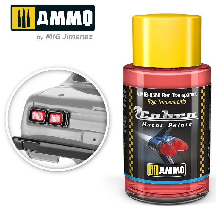 Cobra Motor Red Transparent - AMMO Cobra Motor Paints - Modelskibet.dk ...