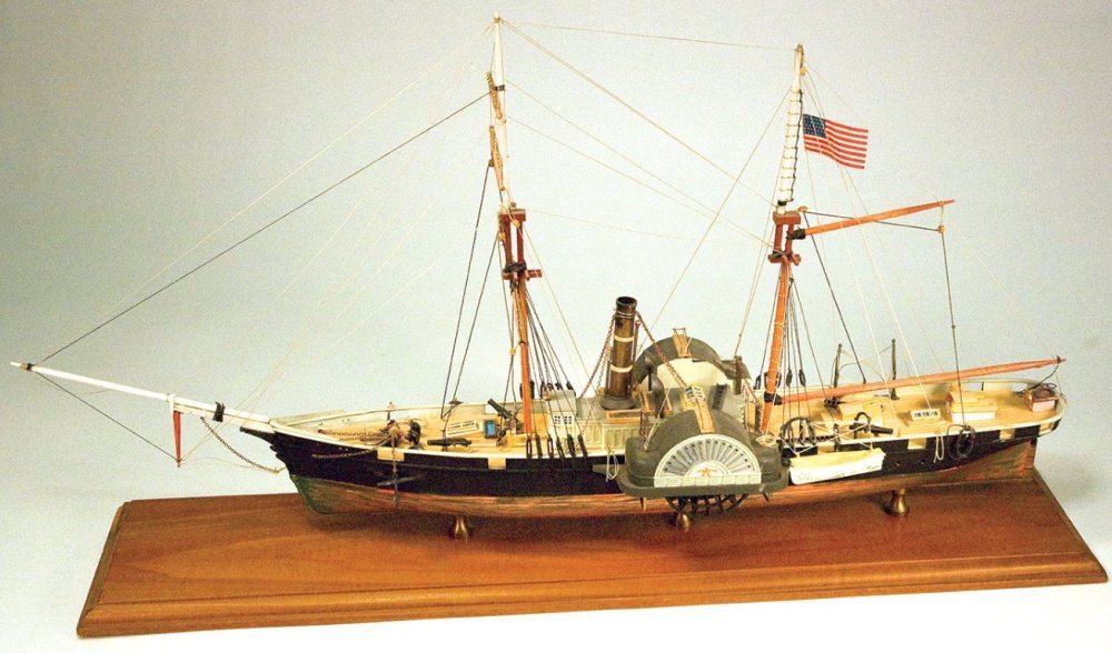 Harriet Lane - Steam Paddle Cutter - Skibe, standmodeller - Modelskibet.dk