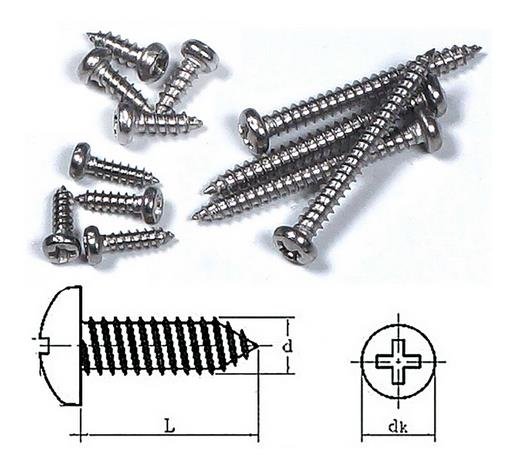 PH-X Pladeskrue rustfri 2,2 x 20 mm, 30 stk - Skruer i rustfrit stål ...