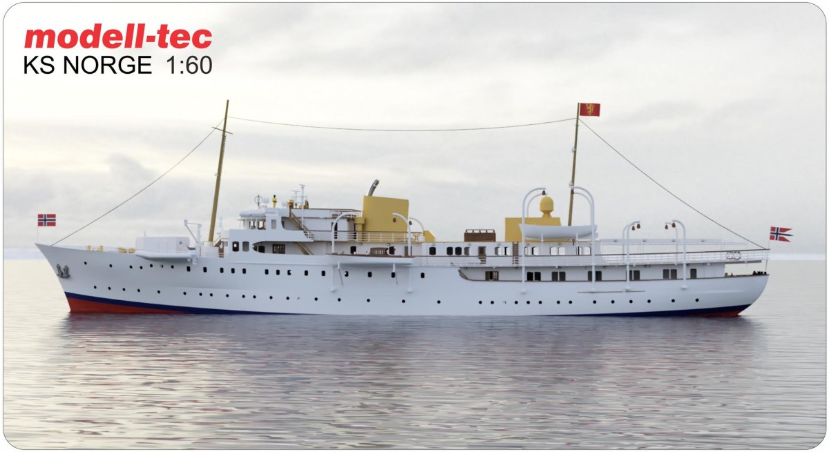 KS Norge, skala 1/60 - Færger, passager- og krydstogtskibe - Modelskibet.dk