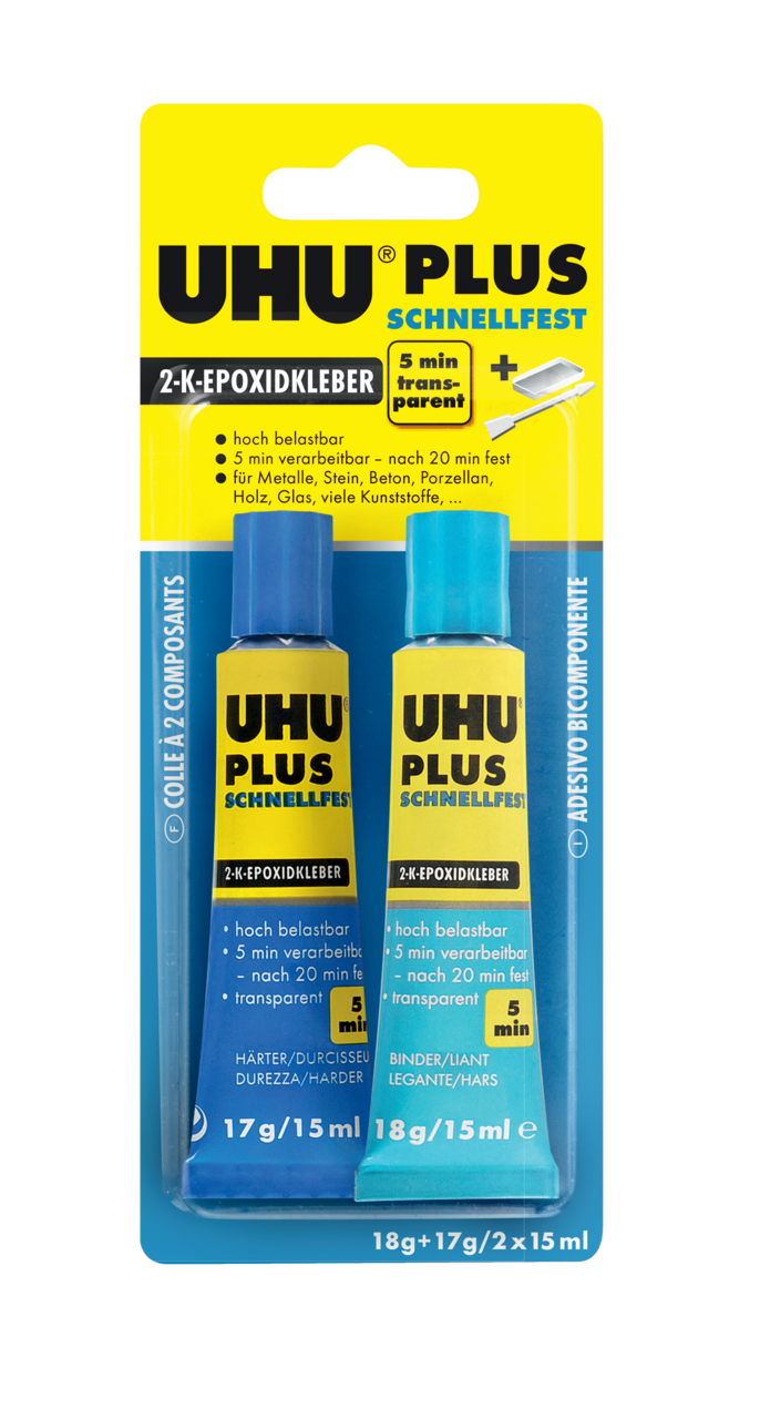 UHU PLUS quickset, 2-komponent epoxy